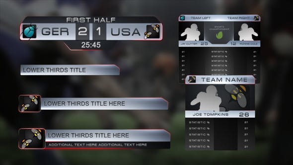 Download Ultimate Sports - Lower Thirds - Videohive - aedownload.com