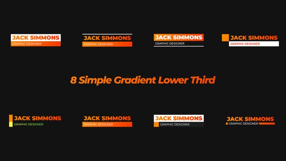 Download Simple Gradient Lower Thirds - Videohive - aedownload.com