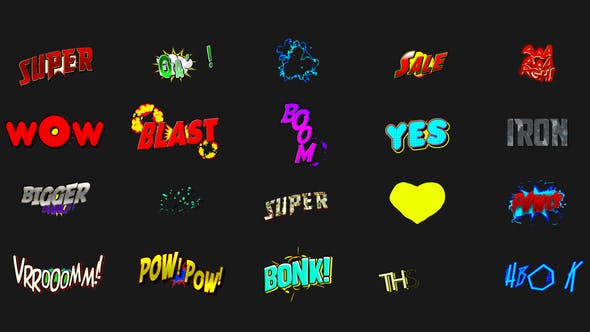 Download Comic Text FX_1-20 - Videohive - aedownload.com