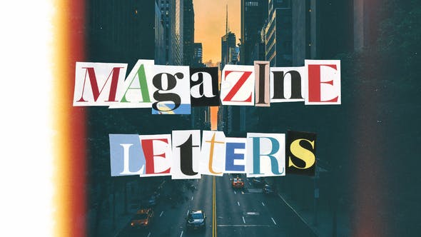 Download Magazine Cutout Letters - Videohive - aedownload.com