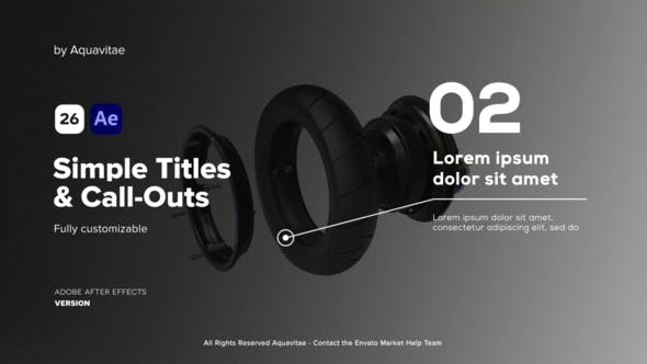 Download Simple Titles & Call-Outs - Videohive - aedownload.com