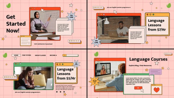 Download Language Courses Promo - Videohive - aedownload.com