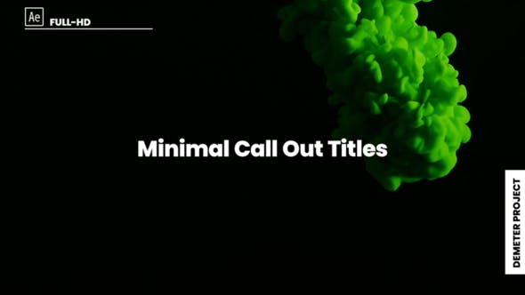 Download Minimal Call Out Titles - Videohive - aedownload.com