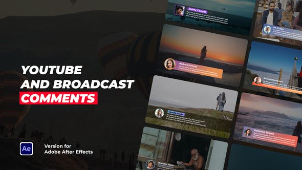 Download Youtube and Broadcast Comments - Videohive - aedownload.com