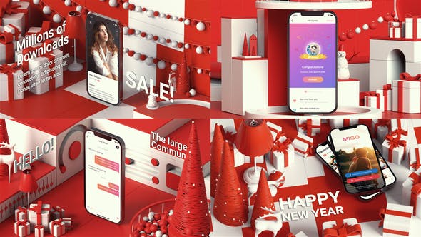 Download Christmas Identity APP Promo - Videohive - aedownload.com