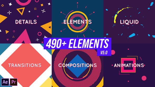 Download Shape and Motion Animated Elements Pack - Videohive ...