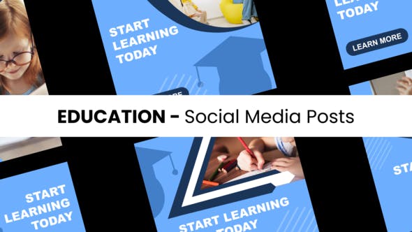 Download Education - Social Media Posts - Videohive - aedownload.com
