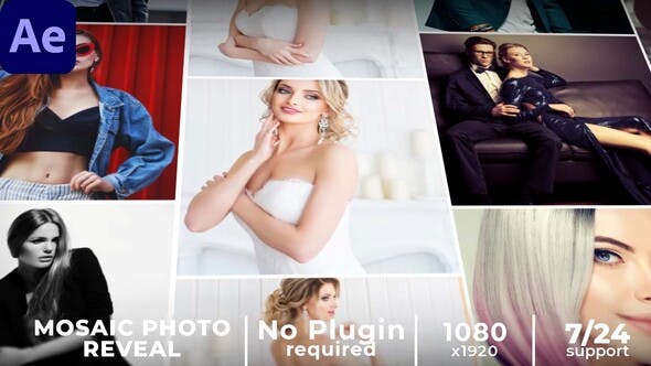 Download Mosaic Photo Reveal || Mosaic Intro - Videohive - aedownload.com