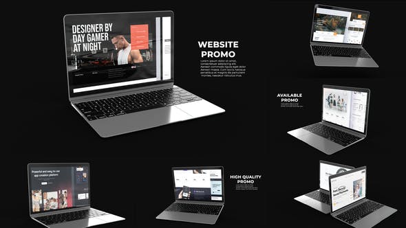 Download Laptop Website Promo - Videohive - aedownload.com