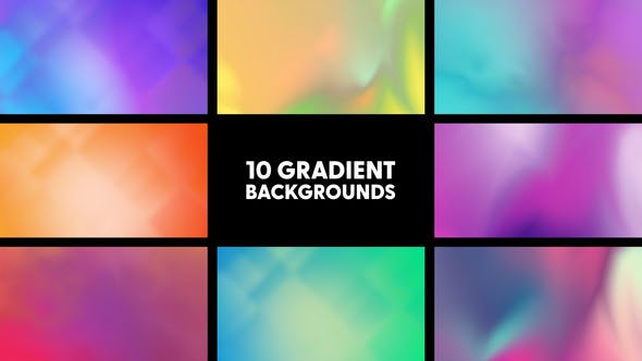 Download Gradient Backgrounds - Videohive - aedownload.com