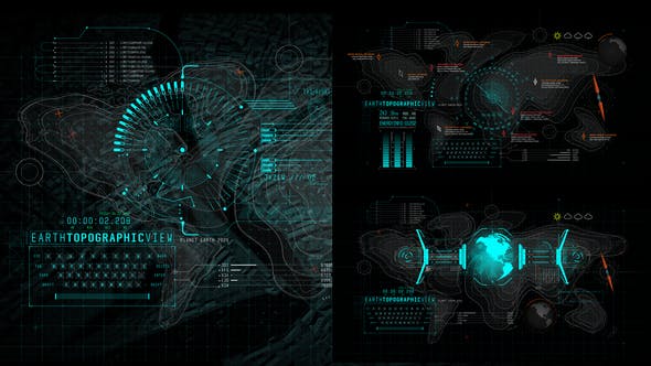 Download HUD UI Earth 4 - Videohive - aedownload.com