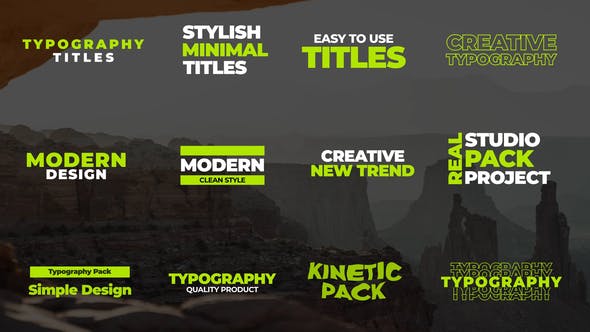 Download Typography Titles | After Effects - Videohive - aedownload.com
