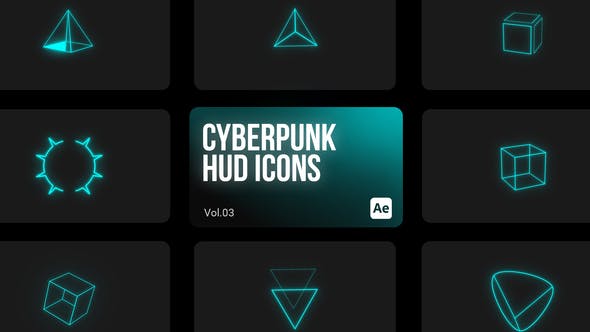 Download Cyberpunk HUD Icons 03 for After Effects - Videohive ...