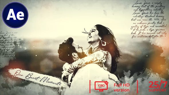 Download Ink Wedding Slideshow || Brush Wedding Slideshow - Videohive ...