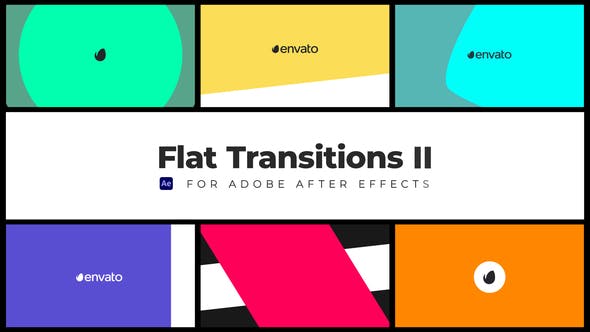 Download Flat Transitions II - Videohive - aedownload.com