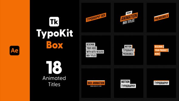 Download Typo Kit Box Titles for After Effects - Videohive - aedownload.com