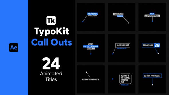 Download Typo Kit Call Outs Titles for After Effects - Videohive ...