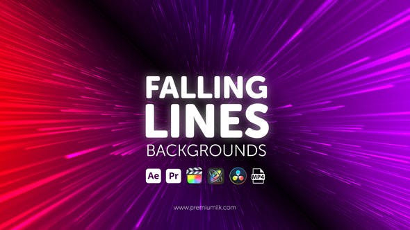 Download Falling Lines Backgrounds - Videohive - aedownload.com