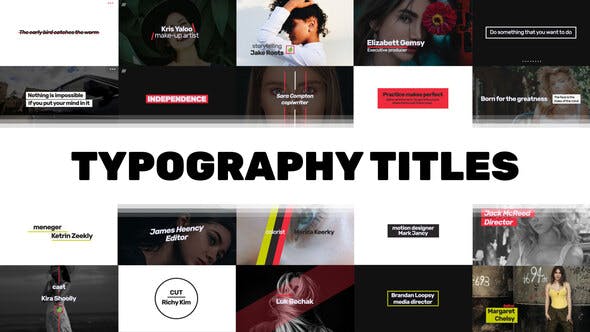 Download Stylish Typography Titles Pack - Videohive - aedownload.com