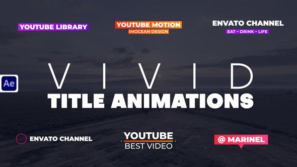 Download Vivid Title Animations - Videohive - aedownload.com