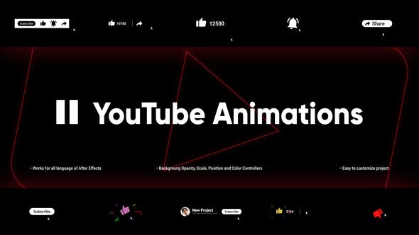 Download 11 Useful YouTube Animations | After Effects - Videohive ...