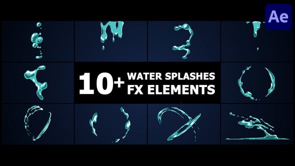 Download Water Splashes | After Effects - Videohive - aedownload.com