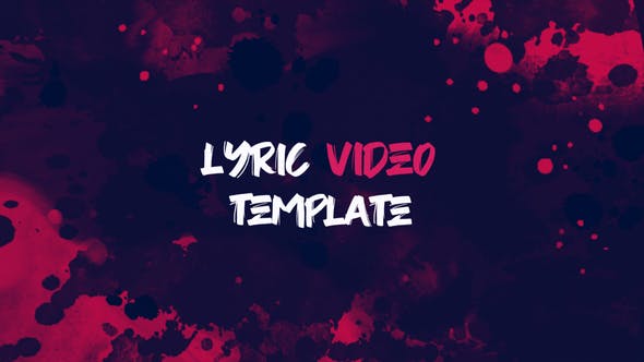 Download Lyric Video Template | Grunge Style - Videohive - aedownload.com