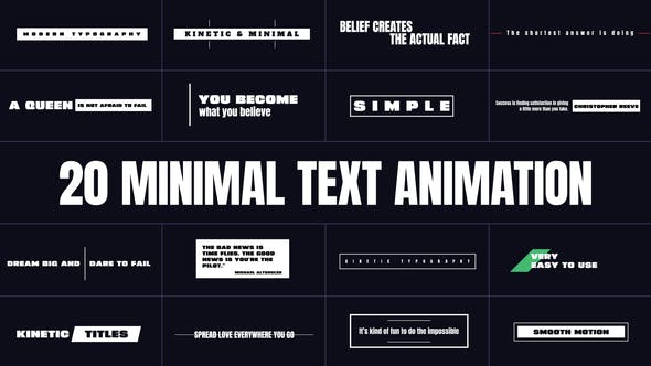 Download Minimal Text Animation - Videohive - aedownload.com