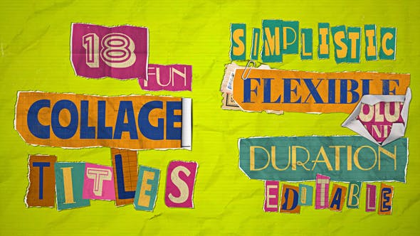 Download Collage and Paper Titles - Videohive - aedownload.com