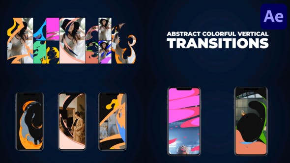 Download Abstract Colorful Vertical Transitions | After Effects ...