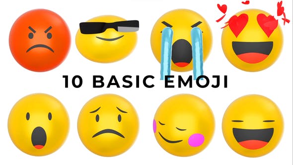 Download 10 Basic Emoji - Videohive - aedownload.com