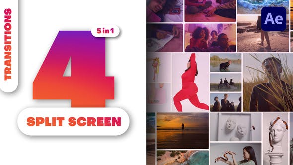 Download Multiscreen Transitions - 4 Split Screen - Vol. 01 - Videohive ...