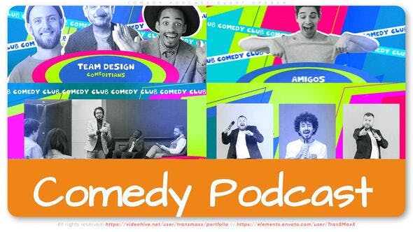 Download Comedy Podcast Guest Opener - Videohive - aedownload.com