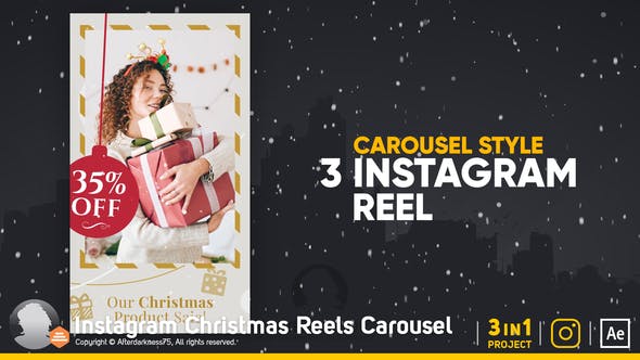 Download Instagram Christmas Reels Carousel - Videohive - aedownload.com