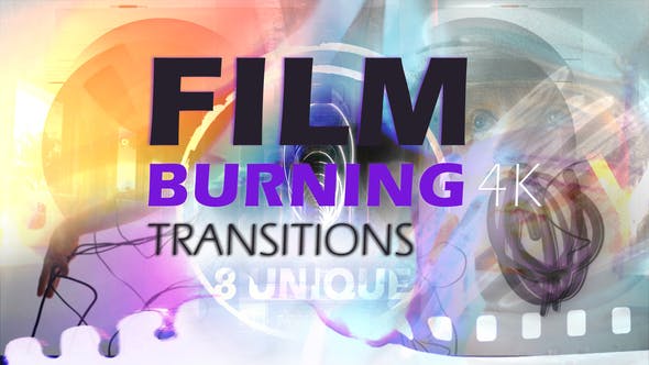 Download Film Burning Transitions 4K - Videohive - aedownload.com