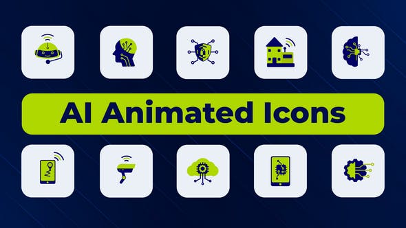 Download AI Animated Icons - Videohive - aedownload.com