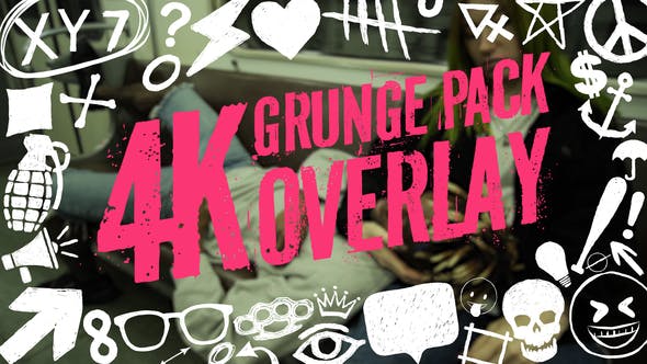 Download Grunge Pack Overlay 4K - Videohive - aedownload.com