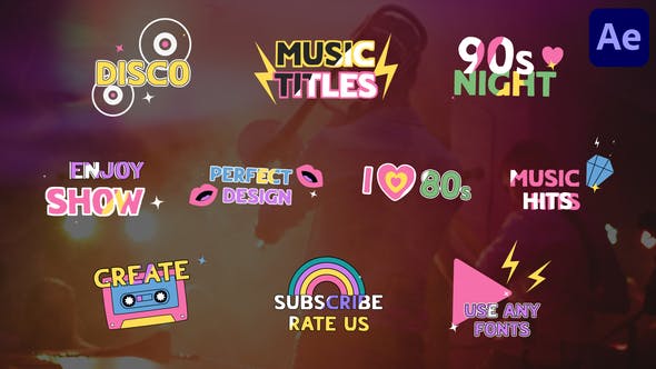 Download Music Titles Retro Style | After Effects - Videohive ...