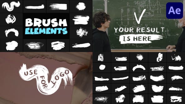 Download Hand Made Brush Elements | After Effects - Videohive ...