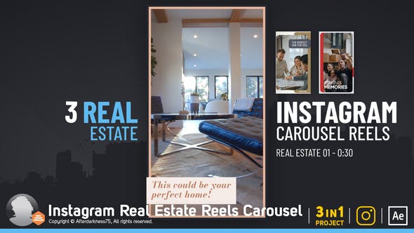 Download Instagram Real Estate Reels Carousel - Videohive - aedownload.com