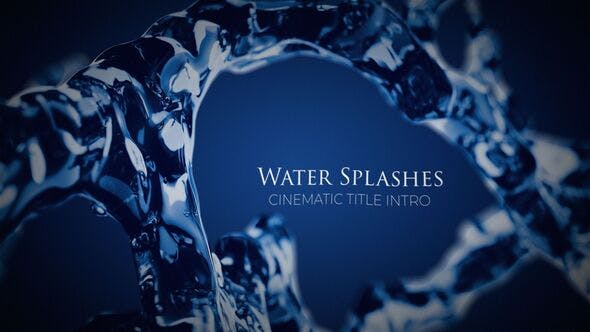 Download Water Splashes Cinematic Intro - Videohive - aedownload.com