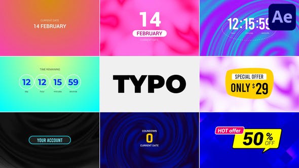 Download TYPO for After Effects - Videohive - aedownload.com