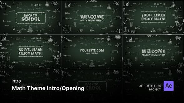 Download Math Theme Intro - Hand drawn After Effects Template ...