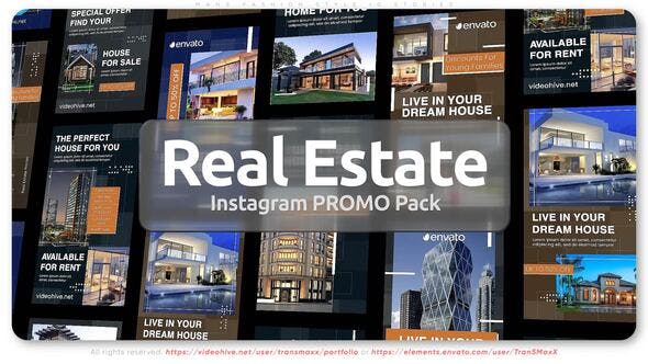 Download Real Estate - Instagram Promo Pack - Videohive - aedownload.com