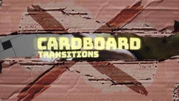 Download Cardboard Transitions - Videohive - aedownload.com