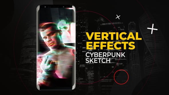 Download Vertical Cyberpunk Sketch Effects | After Effects - Videohive ...