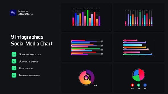 Download Social Media Chart Infographics - Videohive - aedownload.com