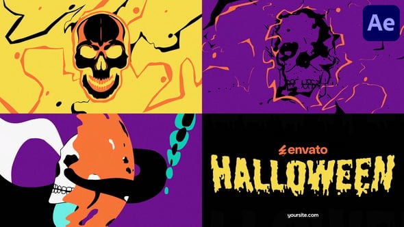 Download Halloween Skull Opener for After Effects - Videohive ...