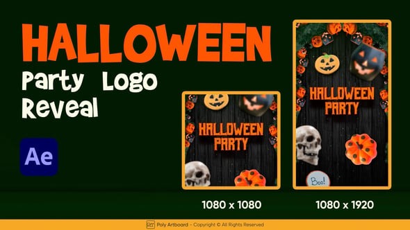 Download Halloween Party Logo Reveal For After Effects - Videohive ...