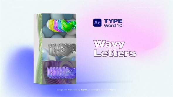 Download Wavy Letters Animation - Videohive - aedownload.com
